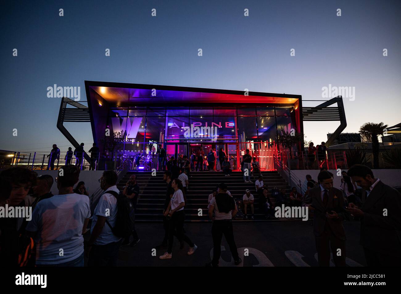 Village, ambiance, stand Alpine during the 2022 24 Hours of Le Mans ...
