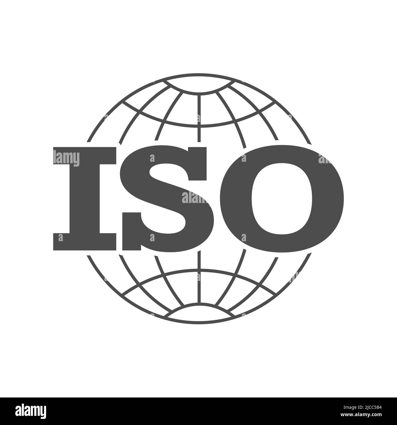 ISO 9001 certification stamp. Flat style, simple design Stock Vector ...