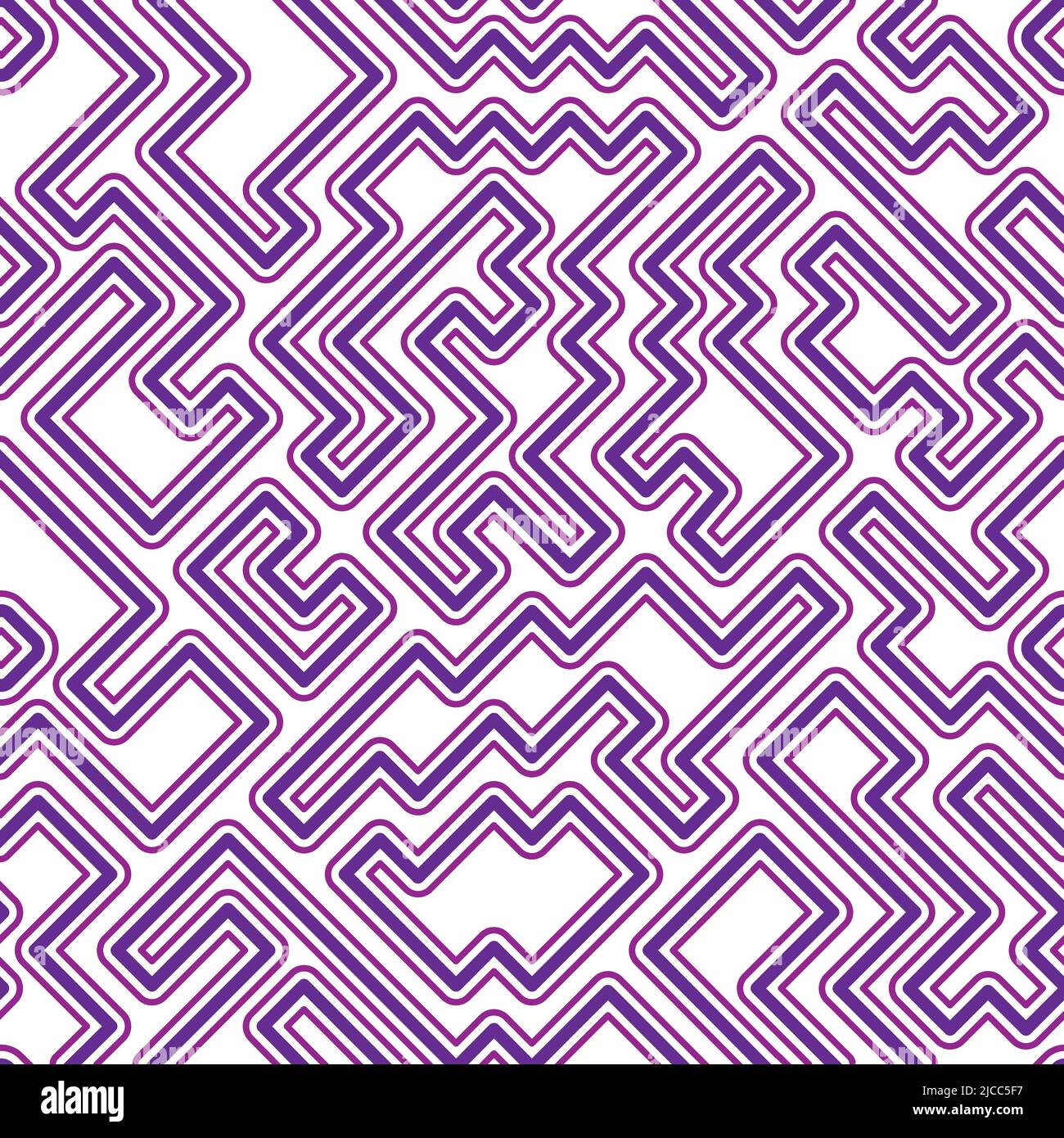 Seamless Color Pattern Of Lines Creating Abstract Shapes Of Different