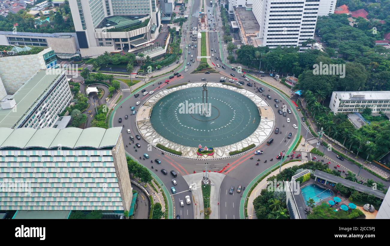 Monumen Bundaran HI a monument located in Central Jakarta, Indonesia ...