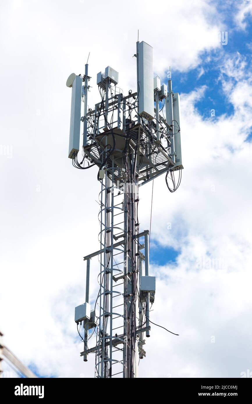 Equipment for cellular communication, High radio transmission tower ...