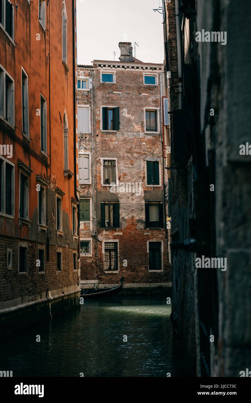 Amazing cityscape view of Venice old town and channel. Travel ...