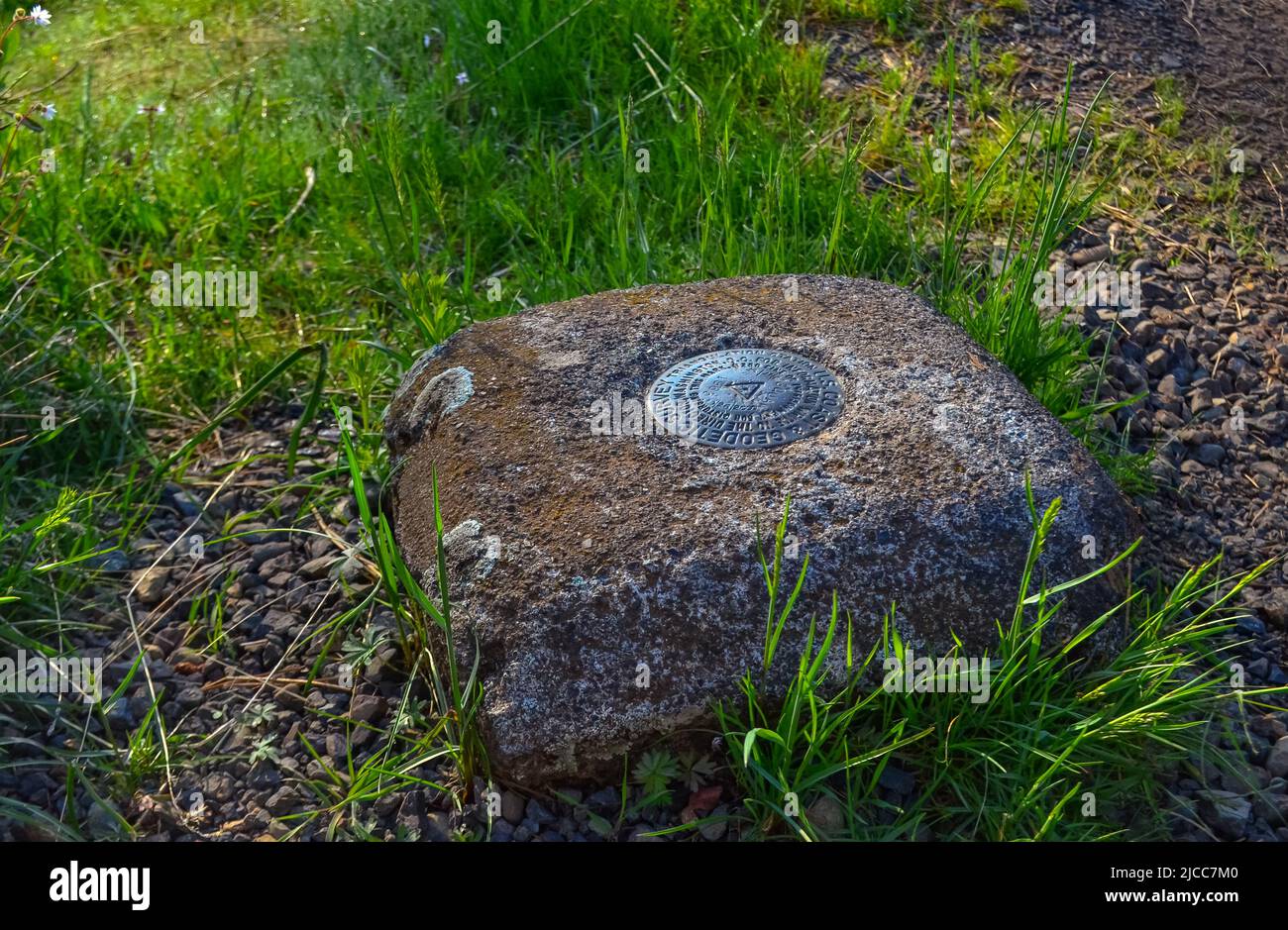 Geodetic survey marker hi-res stock photography and images - Alamy