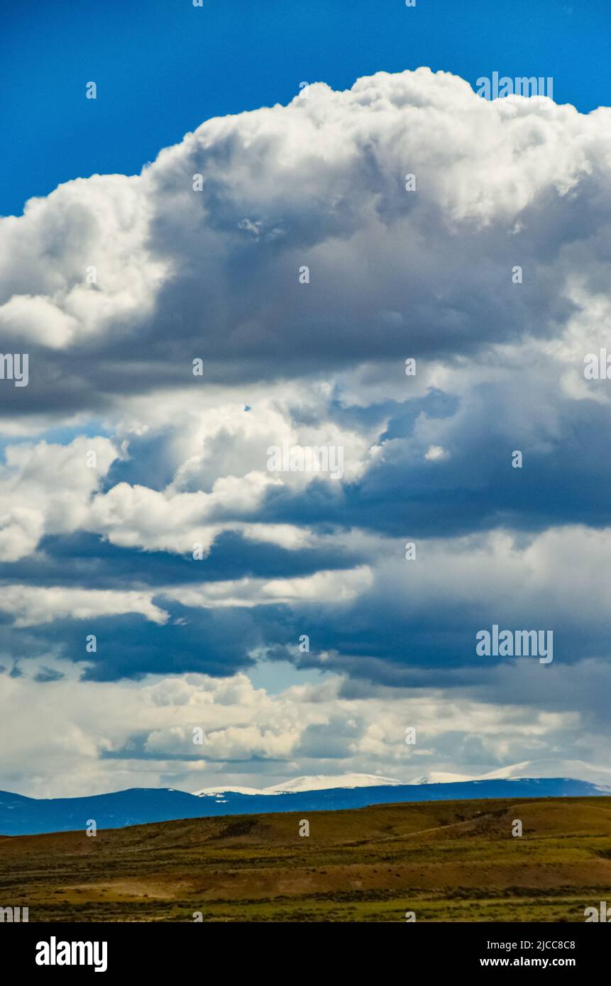 Rain clouds during the day over the plains in Utah, USA Stock Photo - Alamy