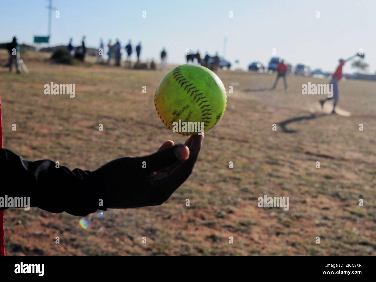 Dusty softball field hi-res stock photography and images - Alamy