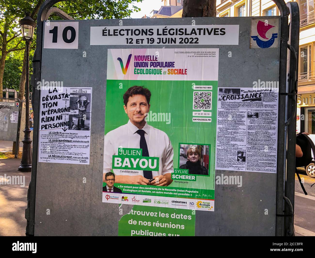 Paris, France, French Legislative Elections Posters on Display on ...