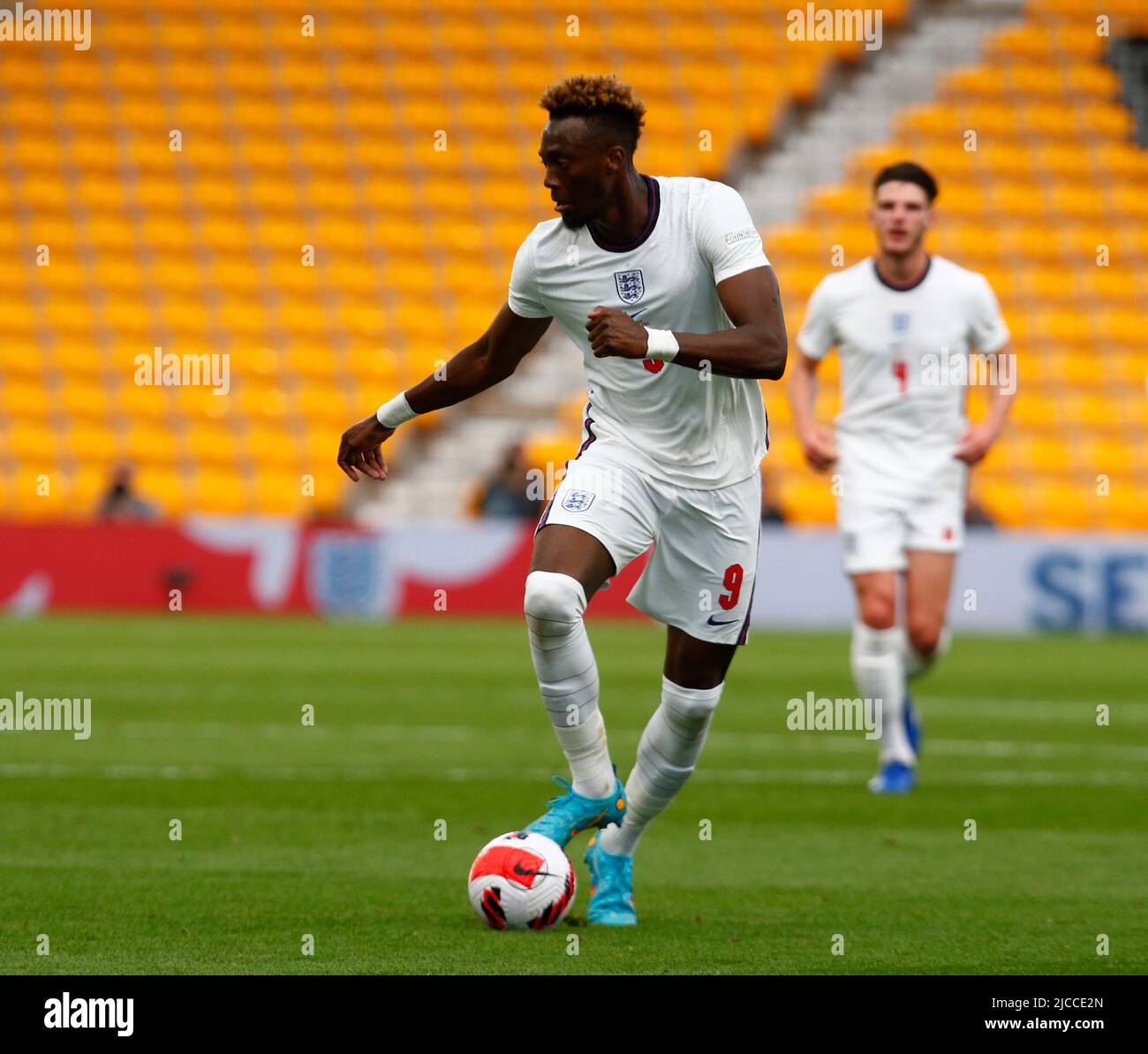 WOLVERHAMPTON ENGLAND - JUNE 11 : Tammy Abraham (AS Roma)of England ...