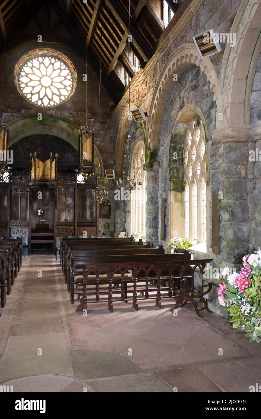 The Nave of St Conan's Kirk, Loch Awe, Argyll and Bute, Scotland Stock ...