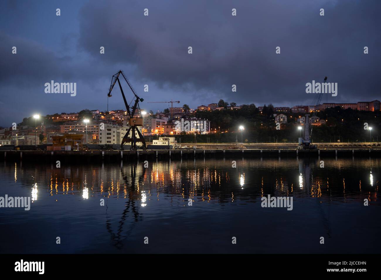 Harbor lights at night hi-res stock photography and images - Alamy