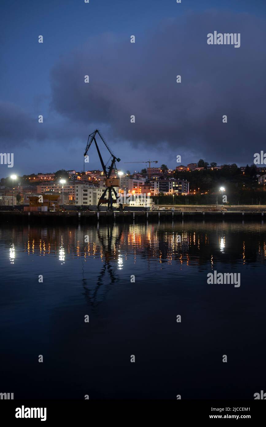 Harbor lights at night hi-res stock photography and images - Alamy