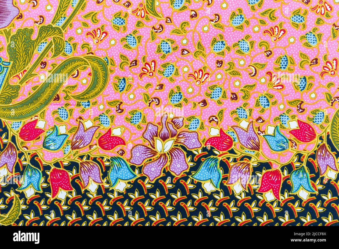 The Batik sarong pattern background in Thailand, traditional batik ...