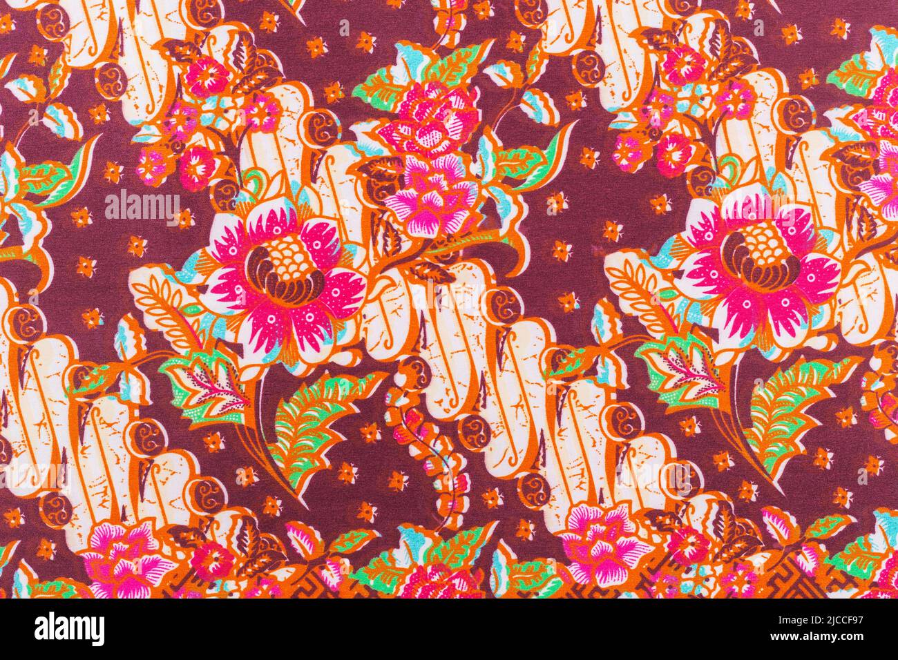 The Batik sarong pattern background in Thailand, traditional batik ...