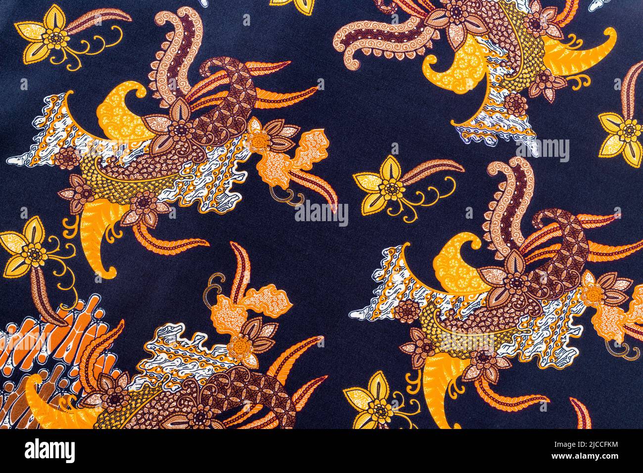 The Batik sarong pattern background in Thailand, traditional batik ...
