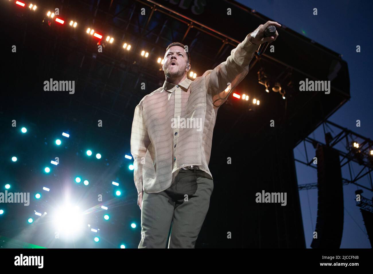 Imagine Dragons in concerto @ I-Days 2022, ippodromo La Maura Milano ...