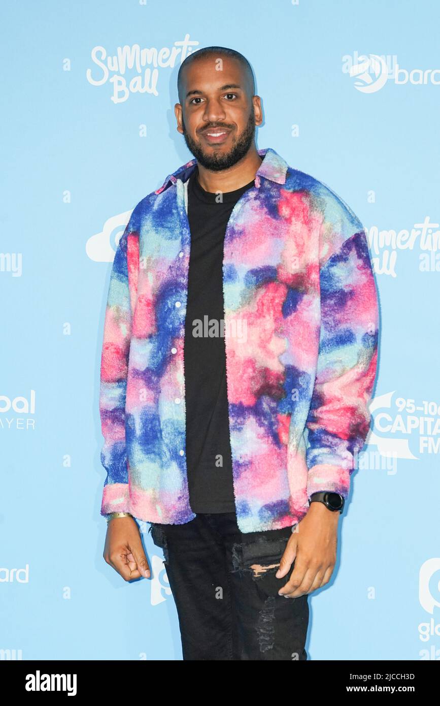 Jay London backstage during Capital's Summertime Ball with Barclaycard ...