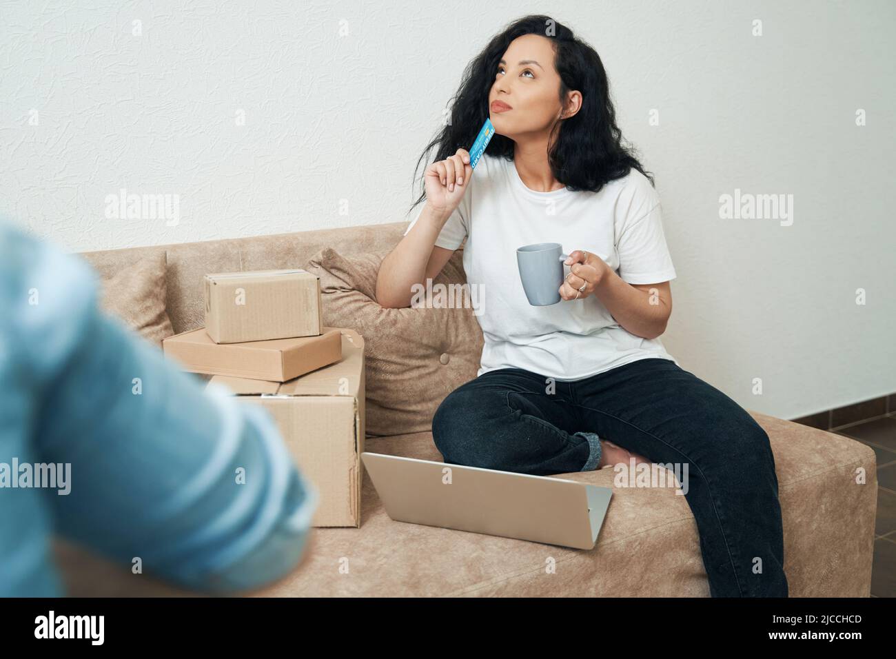 Buyer thinking hi-res stock photography and images - Alamy