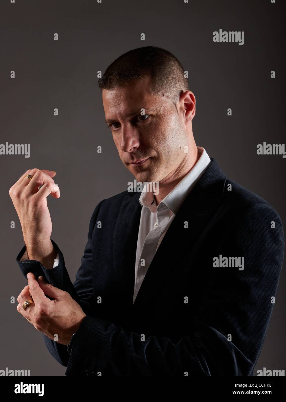 Fashionable tie men studio hi-res stock photography and images - Alamy