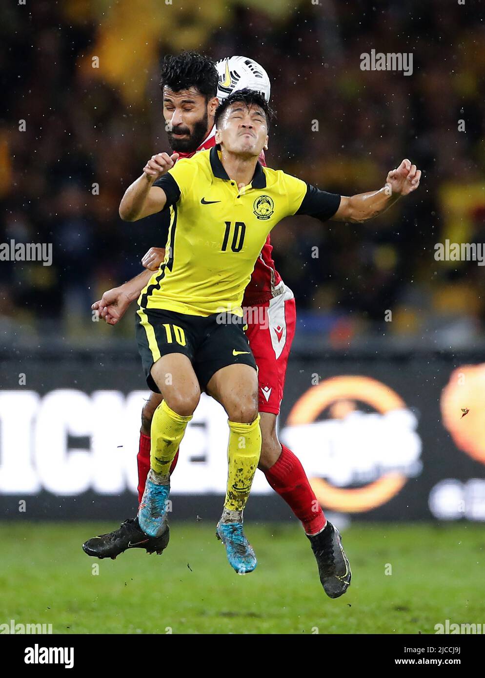 Kuala Lumpur, Malaysia. 11th June, 2022. Nazmi Faiz (R) of Malaysia and ...