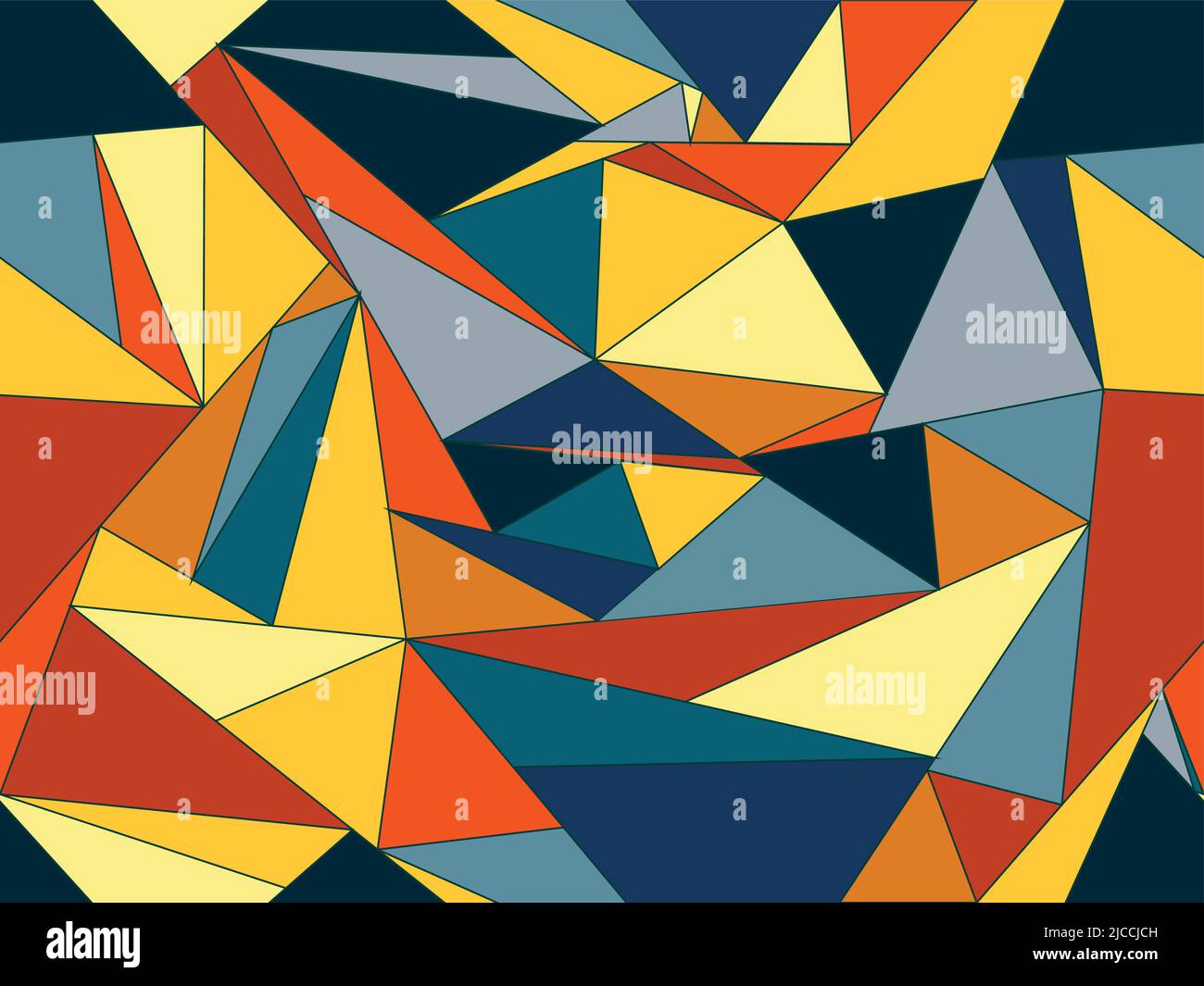 Geometric abstract triangle composition seamless background vector ...