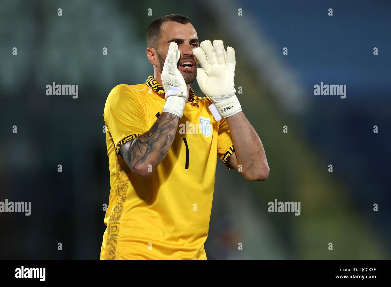 Serravalle, Italy, 9th June 2022. Aldo Simoncini of San Marino reacts ...