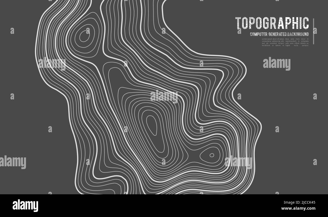Grey contours vector topography. Geographic mountain topography vector ...