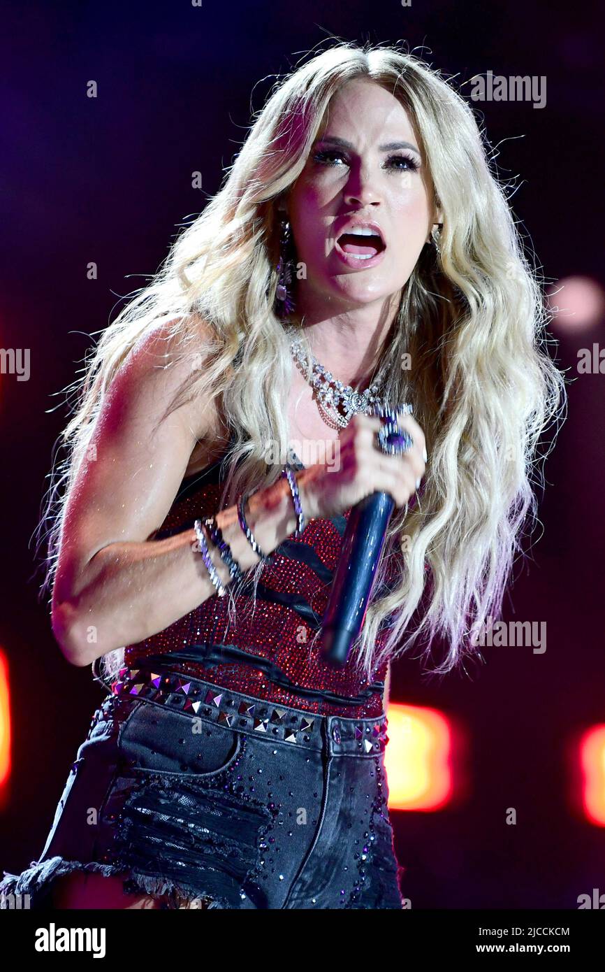 11 June 2022 - Nashville, Tennessee - Carrie Underwood. 2022 CMA Fest ...