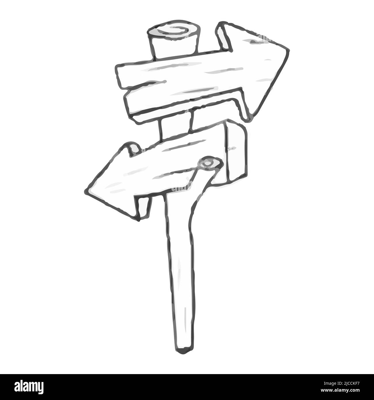 Cartoon outline blank street signs Stock Vector Images - Alamy