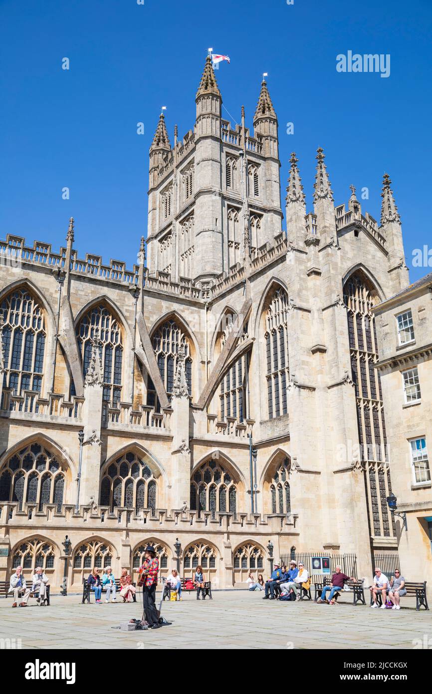 Bath Abbey & Tower (detail), Somerset, England Stock Photo - Alamy