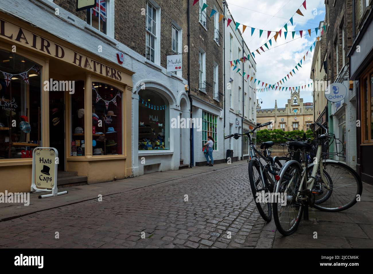 Green Street in Cambridge city centre, England Stock Photo - Alamy