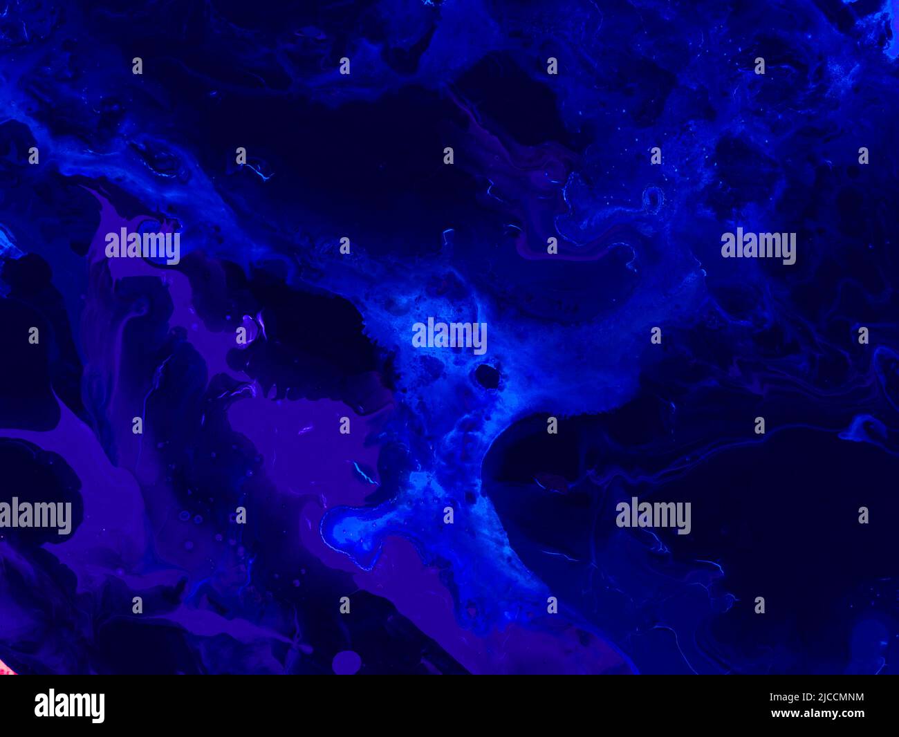 Neon blue art creative abstract hand painted background, marble texture ...