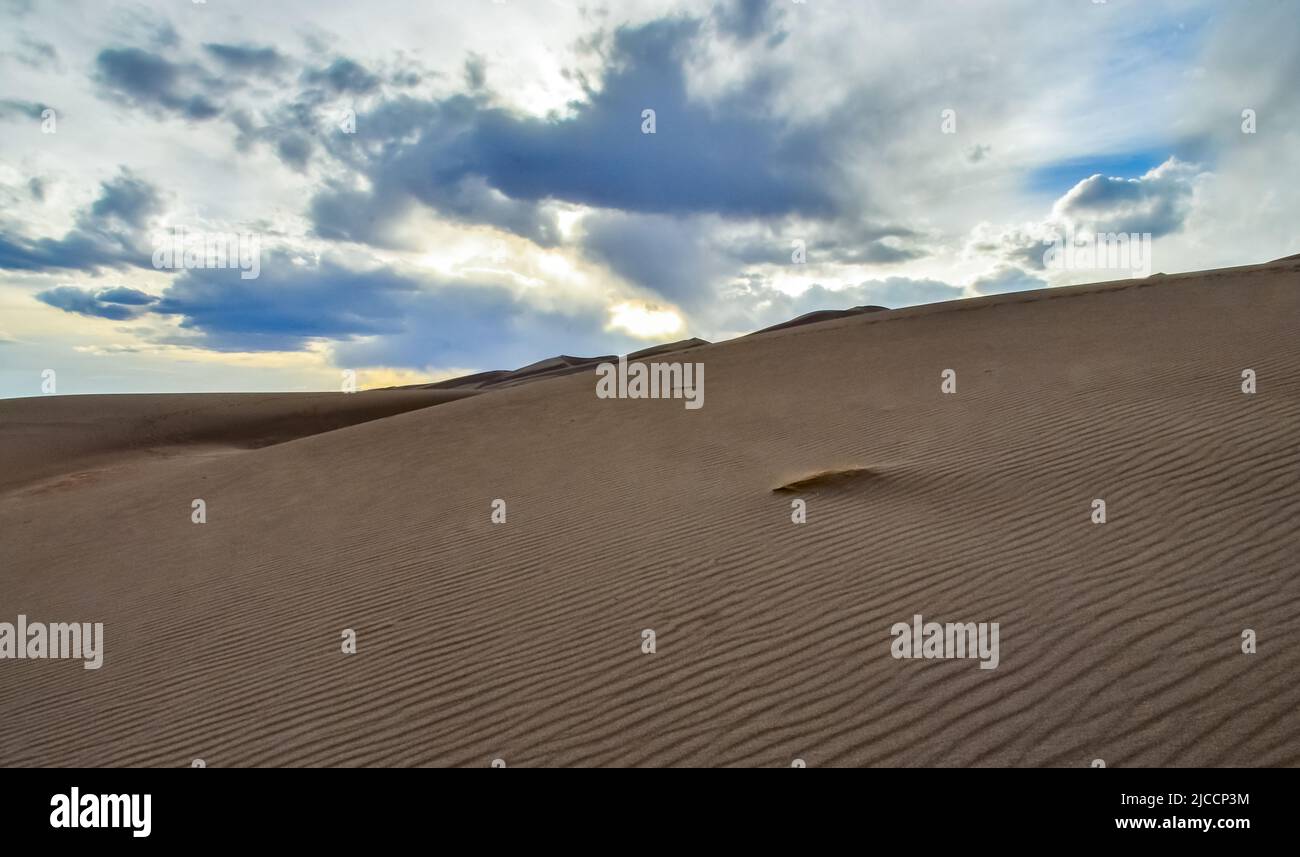 Desert landscape, Great Sand Dunes National Park, Colorado, USA Stock ...