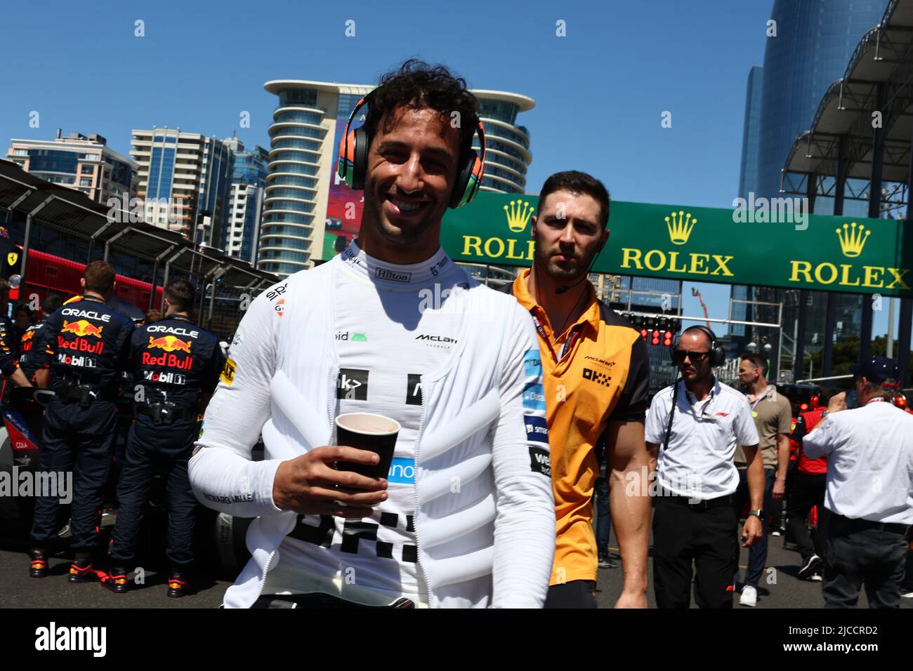 Baku, Azerbaijan. 12th June, 2022. Daniel Ricciardo (AUS) McLaren on ...