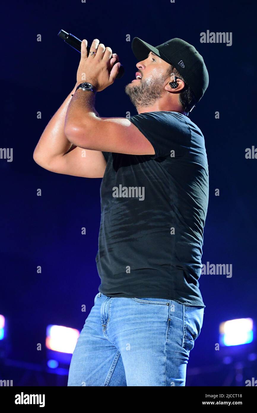 11 June 2022 - Nashville, Tennessee - Luke Bryan. 2022 CMA Fest Nighty ...