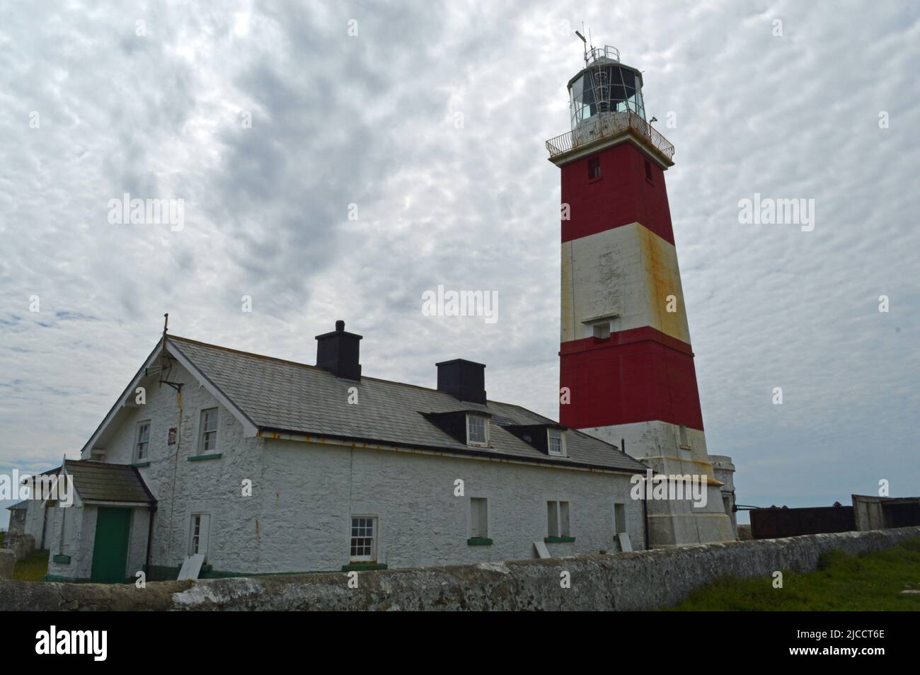 Bardsey Island Trinity House lighthouse Stock Photo - Alamy