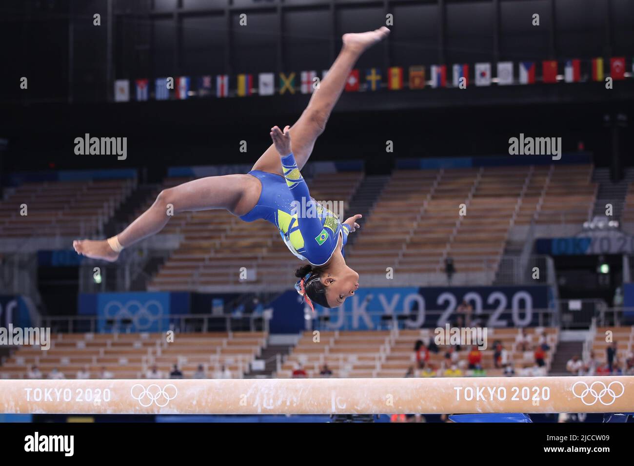 JULY 29th, 2021 - TOKYO, JAPAN: Rebeca Andrade of Brazil competes in ...