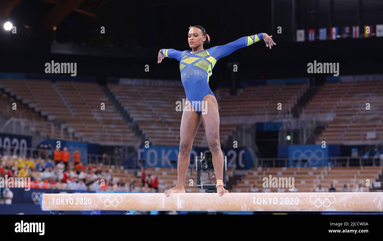 JULY 29th, 2021 - TOKYO, JAPAN: Rebeca Andrade of Brazil competes in ...