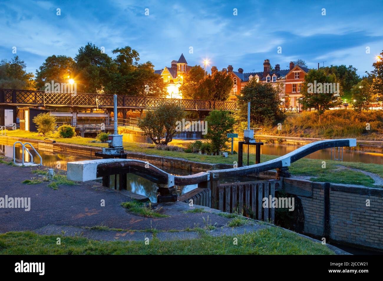 Spring evening at Jesus Locks in Cambridge, England Stock Photo - Alamy