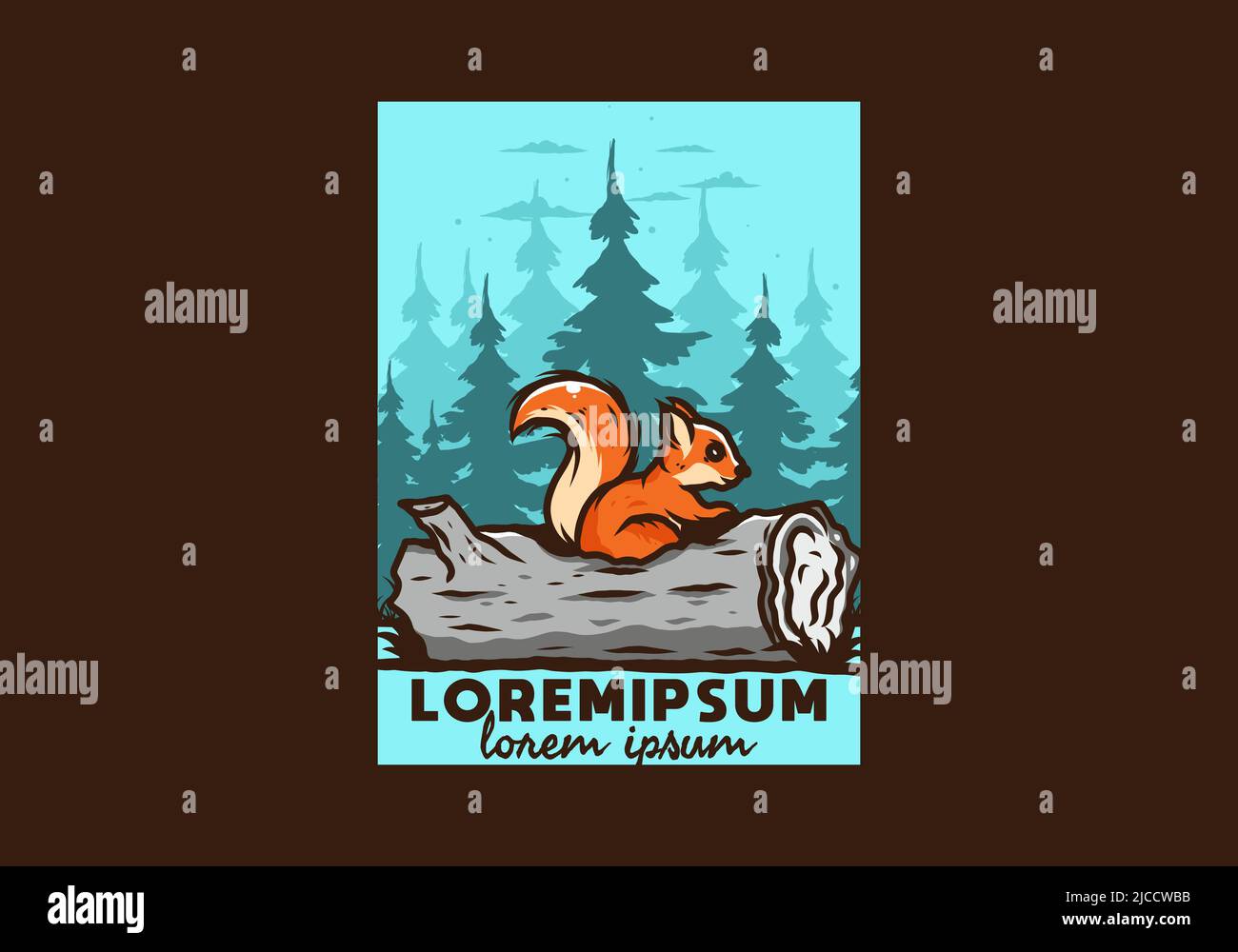 Red squirrel in detail Stock Vector Images - Alamy