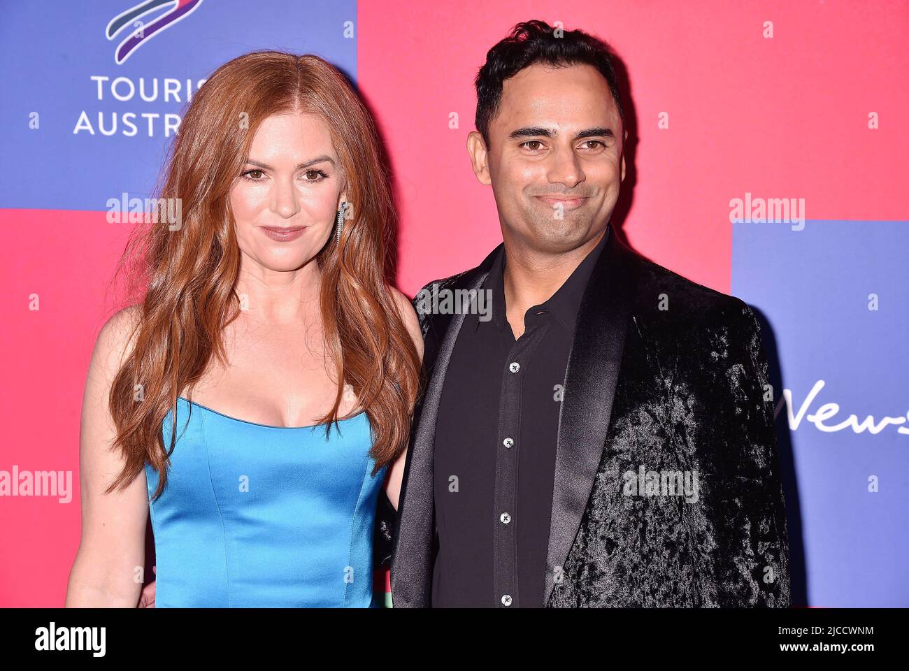 LOS ANGELES, CA - JUNE 11: (L-R) Isla Fisher and Tushar Apte attend G ...