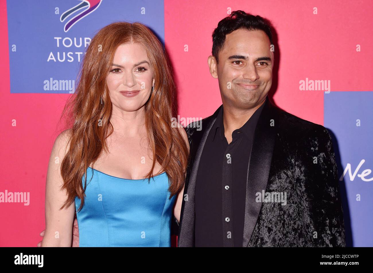 LOS ANGELES, CA - JUNE 11: (L-R) Isla Fisher and Tushar Apte attend G ...