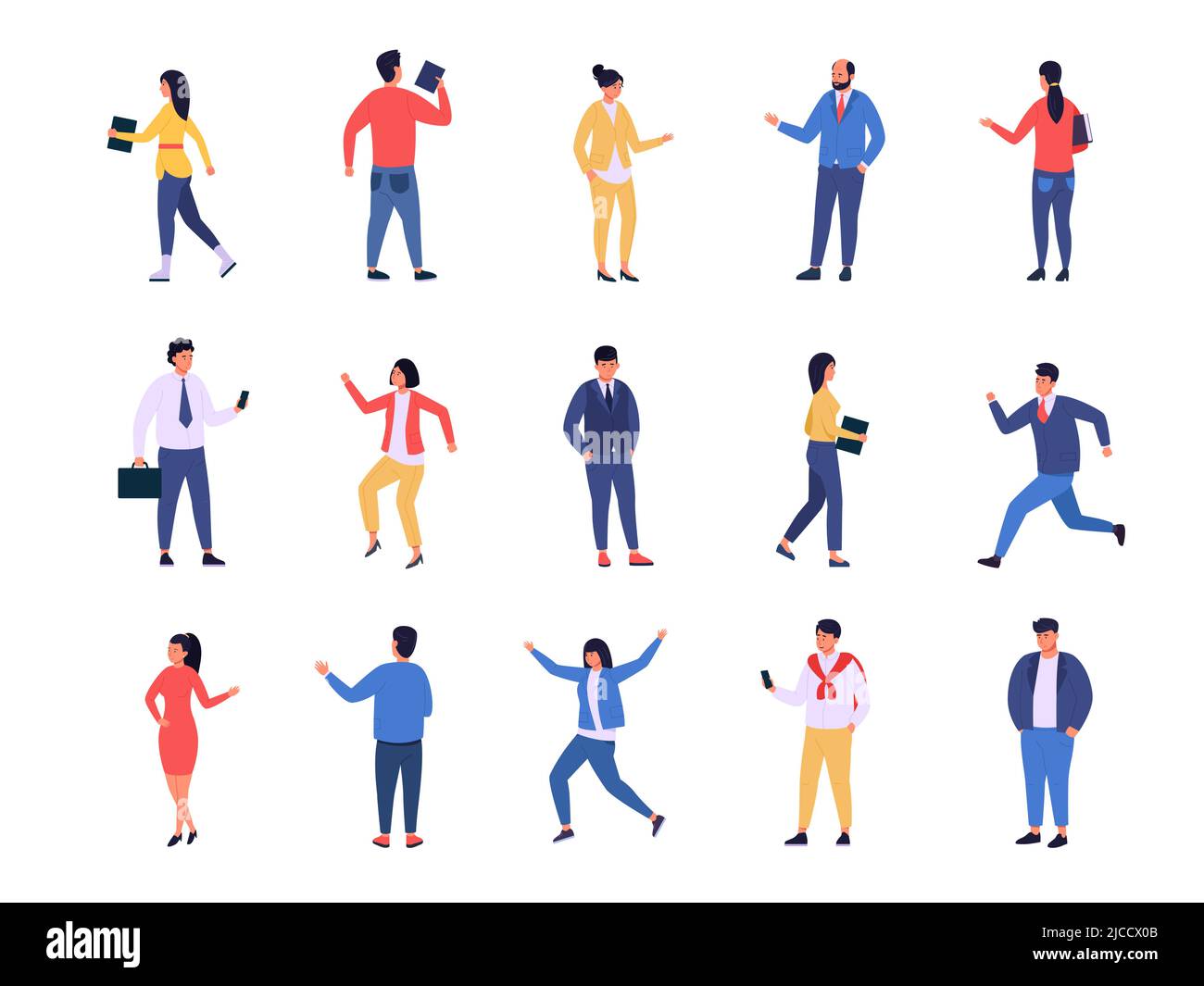 Happy office workers. Successful joyful business people, excited team ...