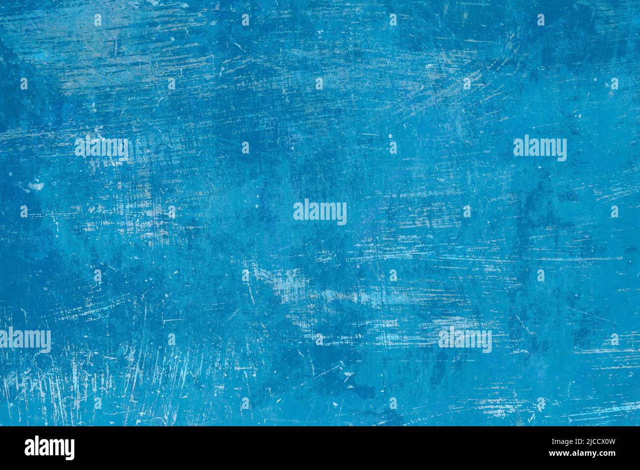Old worn out blue painted metal sheet, grunge scraped texture or ...