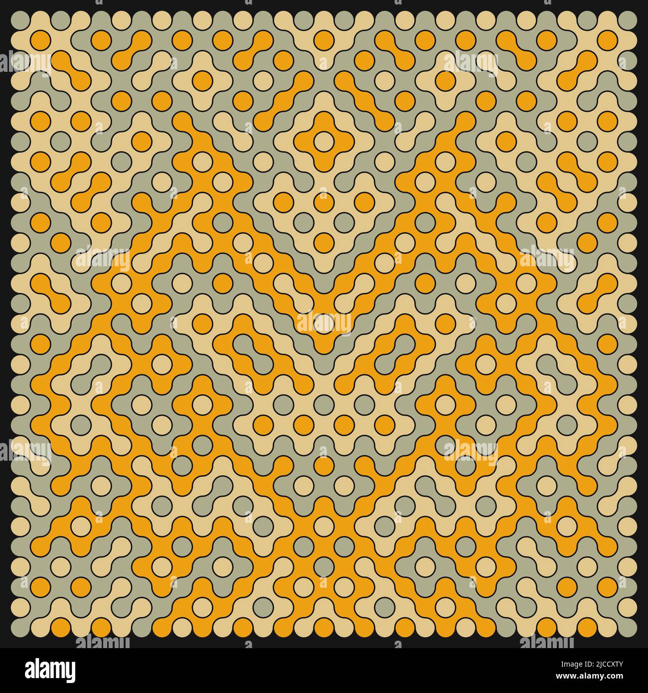 Random color rounded truchet tiling illustration Stock Vector Image ...