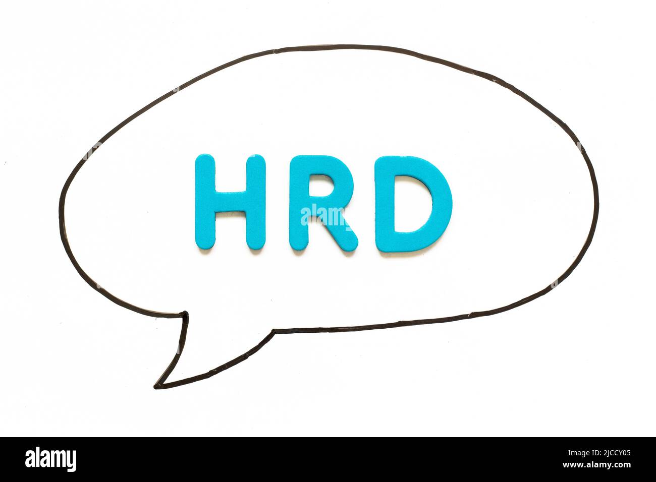 Alphabet letter with word HRD (Abbreviation of human resource ...