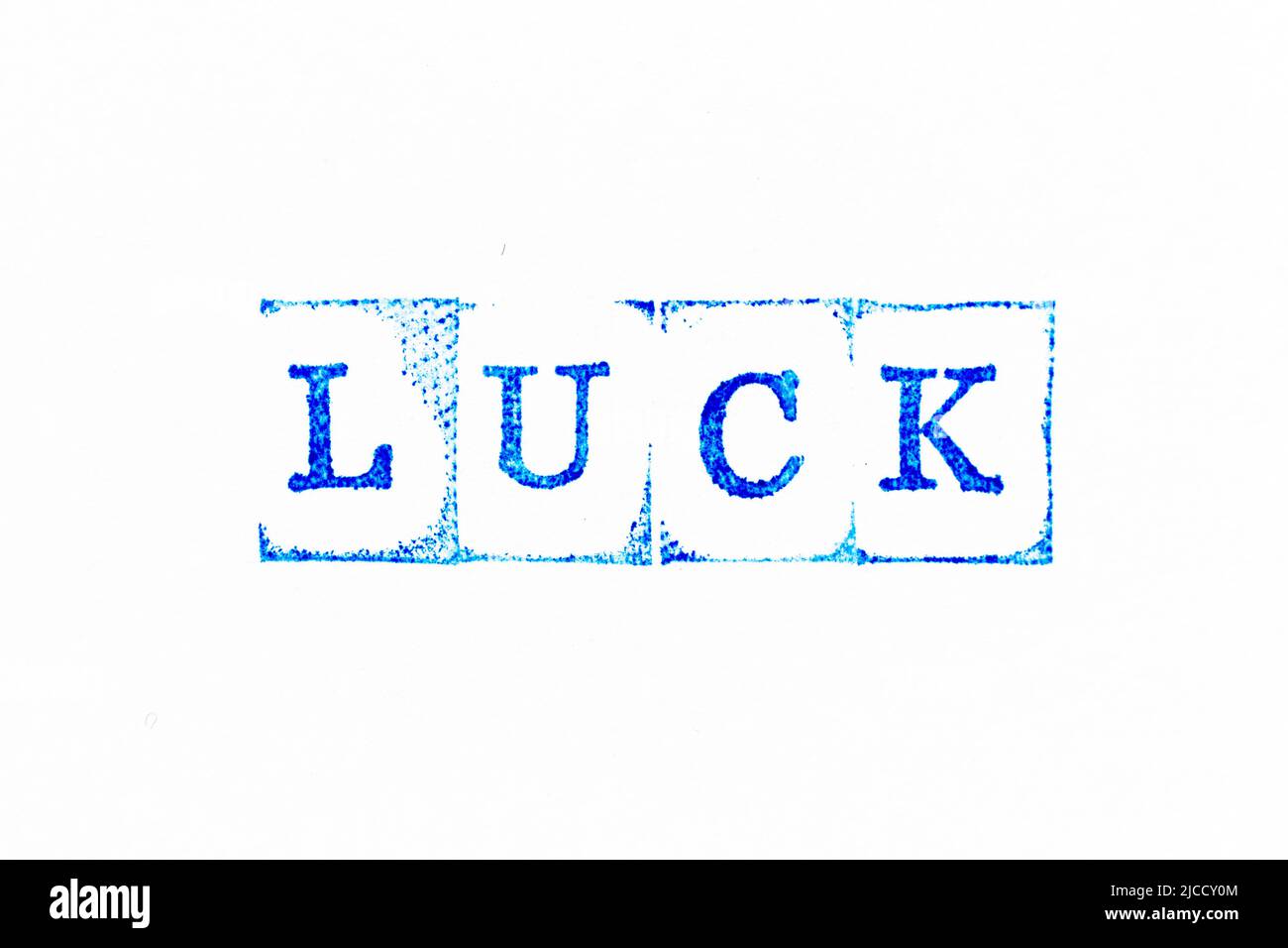 Good luck word on blue hi-res stock photography and images - Alamy