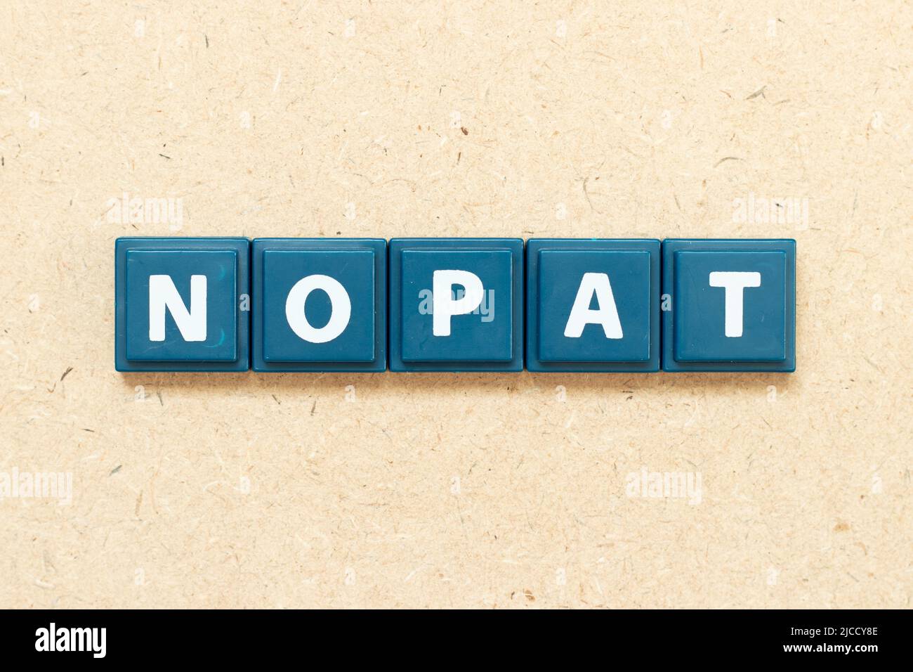 Tile alphabet letter in word NOPAT (Abbreviation of net operating ...