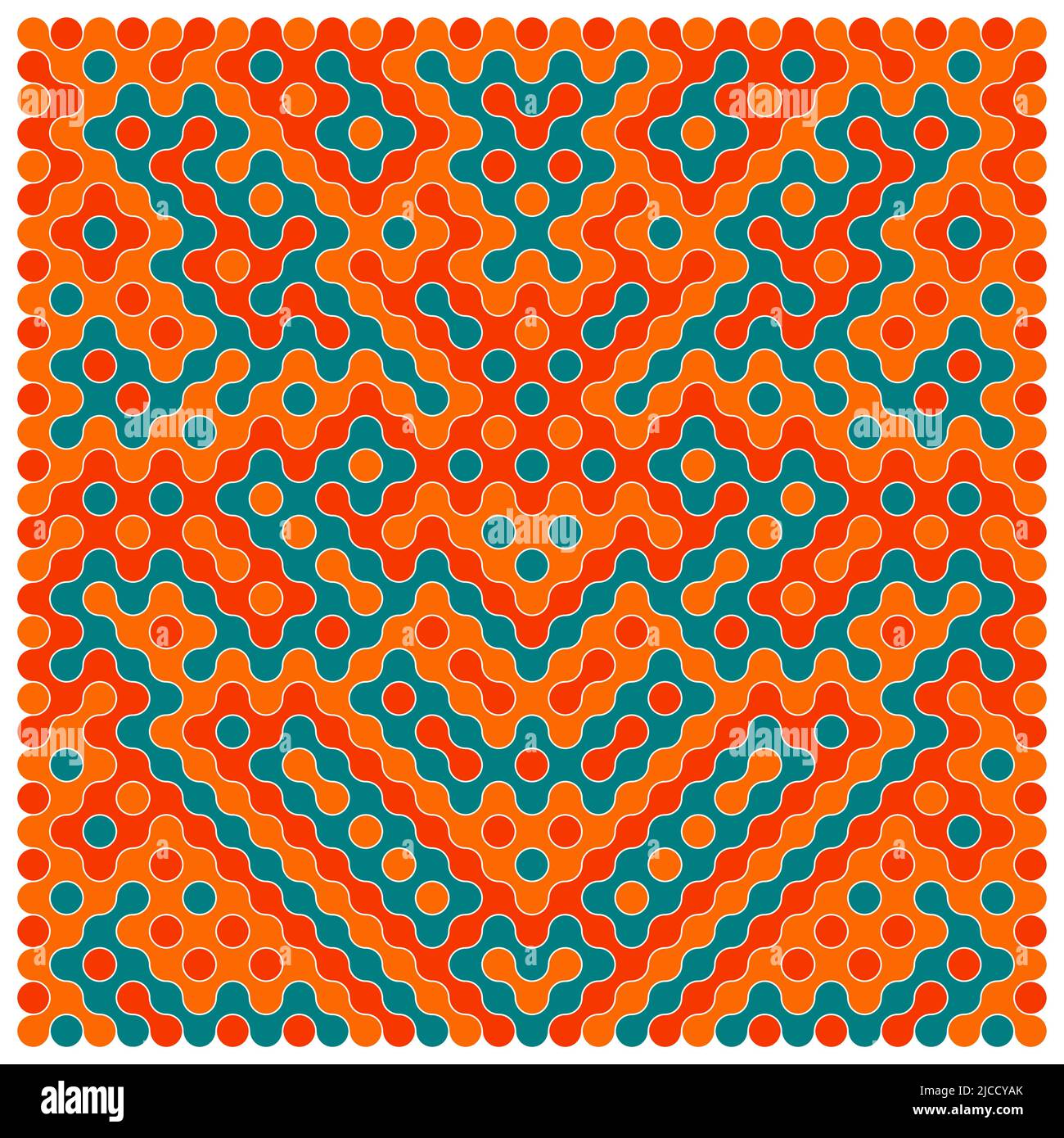 Random color rounded truchet tiling illustration Stock Vector Image ...