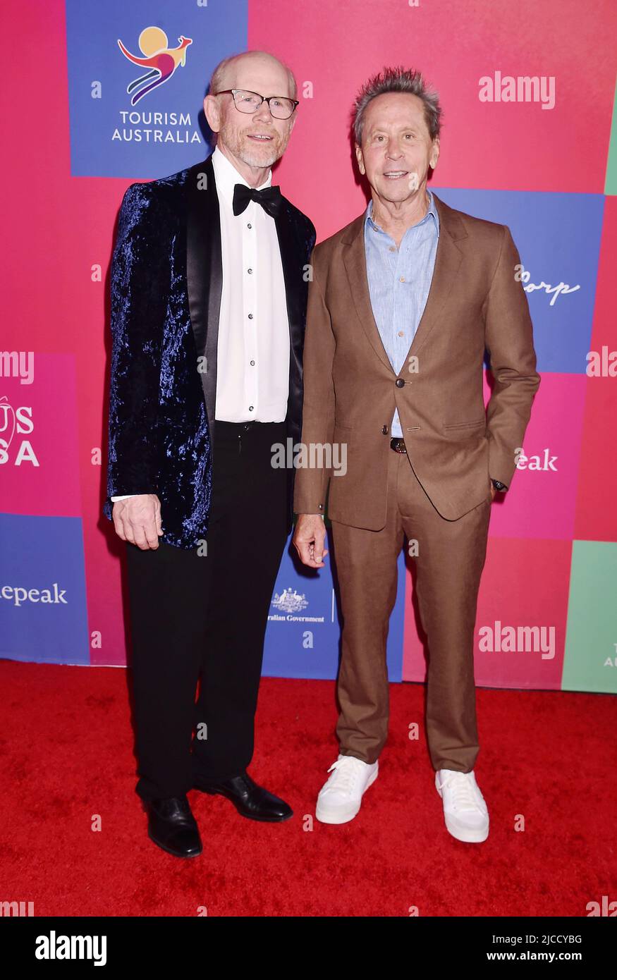 LOS ANGELES, CA - JUNE 11: (L-R) Ron Howard and Brian Grazer attend G ...