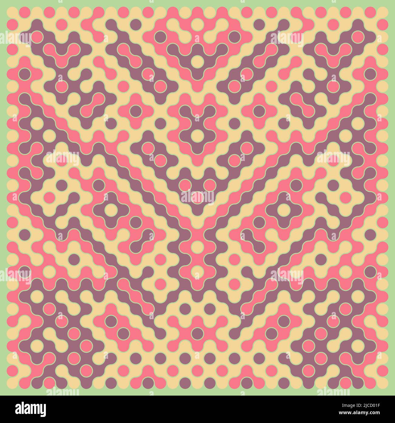 Random color rounded truchet tiling illustration Stock Vector Image ...