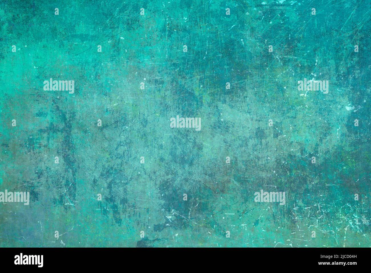 Turquoise colored distressed background grunge texture Stock Photo - Alamy